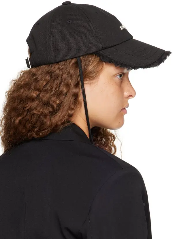 Jacquemus Black Le Chouchou 'La Casquette Artichaut' Cap - 990